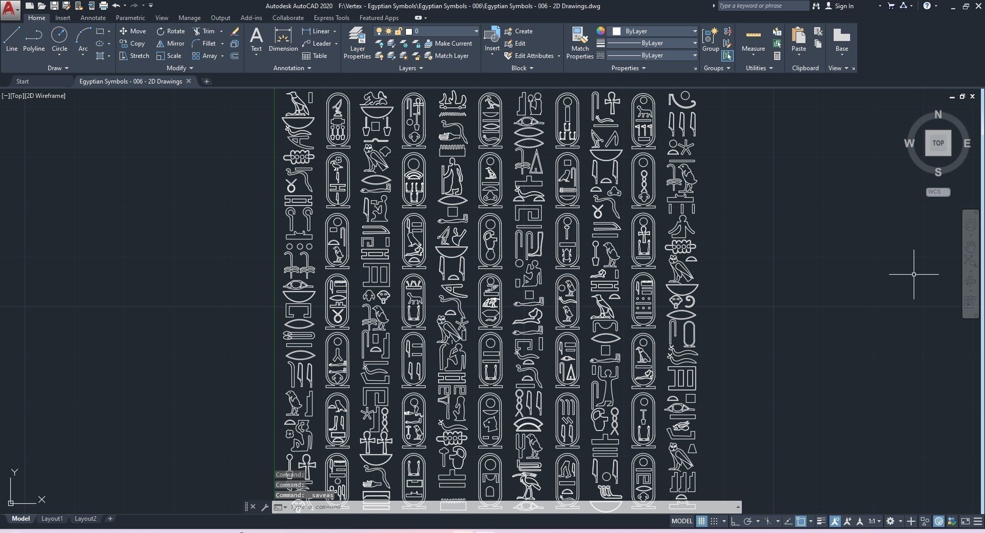 3D model Egyptian Symbols - 006 VR / AR / low-poly | CGTrader