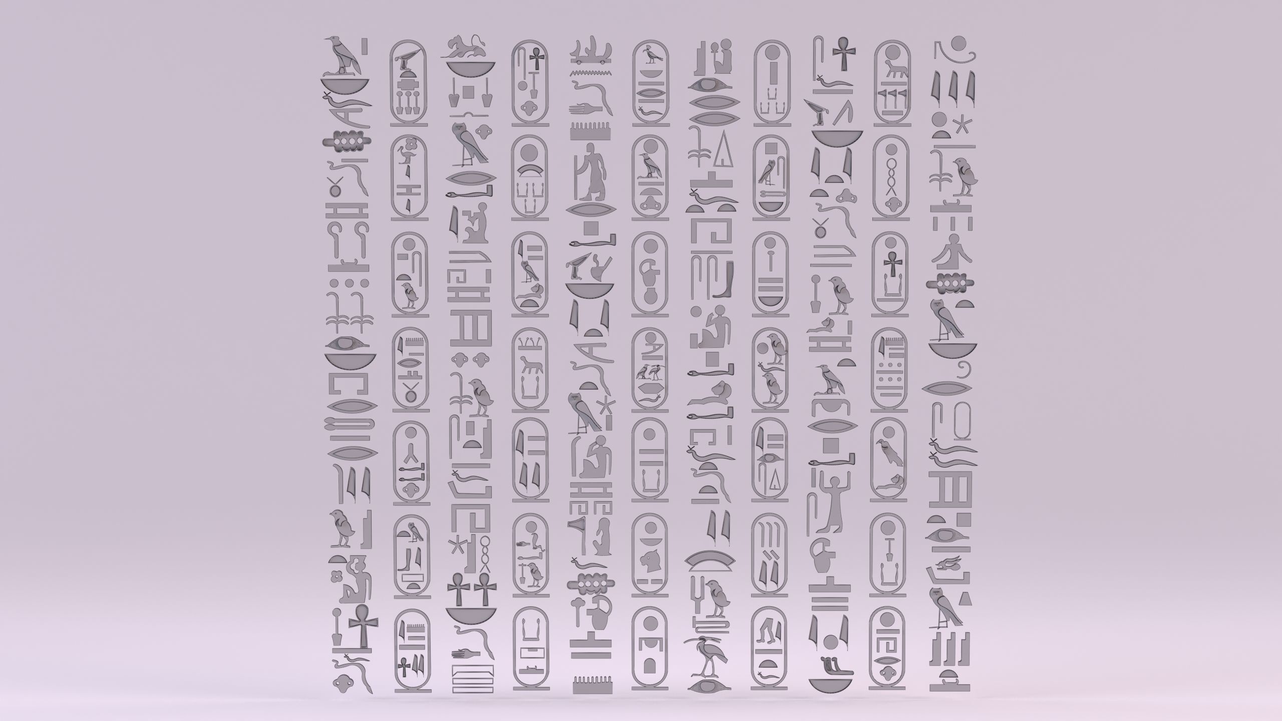 3D model Egyptian Symbols - 006 VR / AR / low-poly | CGTrader