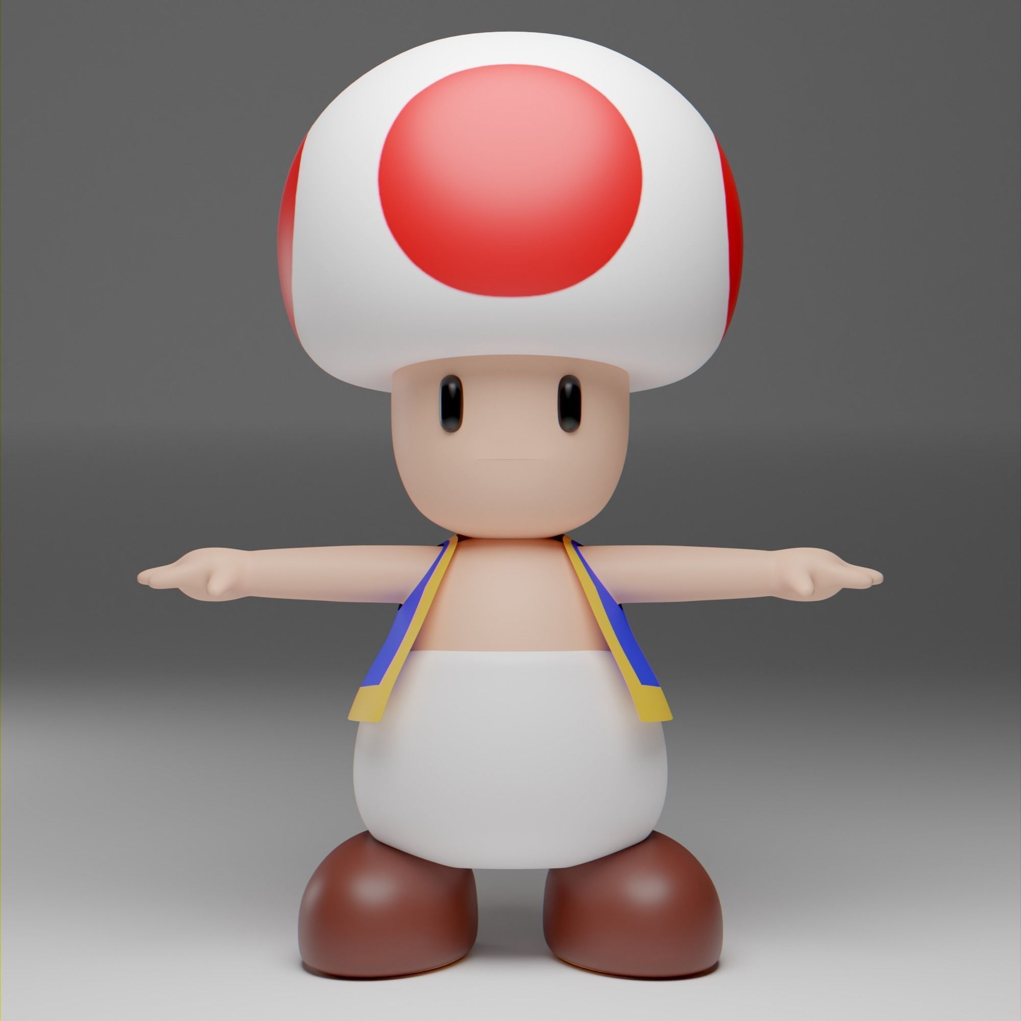 3D model Toad 3D Rigged Model VR / AR / low-poly | CGTrader
