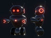 3D model Cute Wheeled Robot VR / AR / low-poly | CGTrader