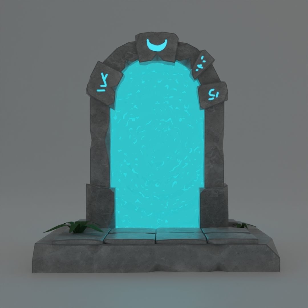 3D model Portal Magic Stylized VR / AR / low-poly | CGTrader