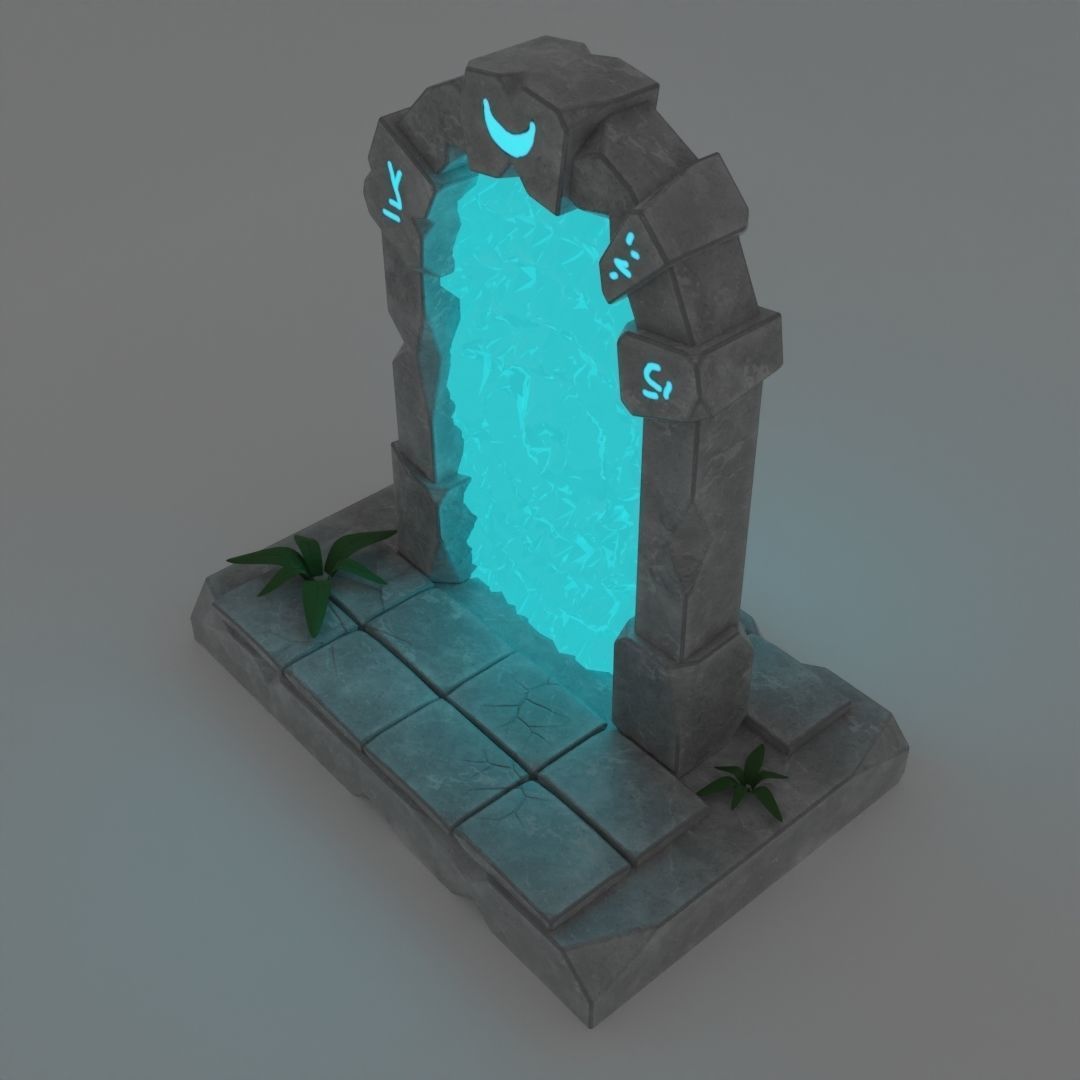 3D model Portal Magic Stylized VR / AR / low-poly | CGTrader
