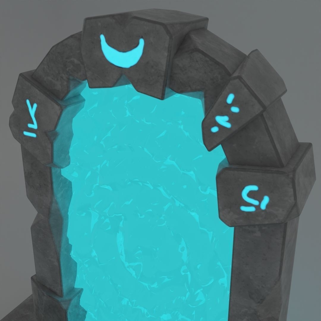3D model Portal Magic Stylized VR / AR / low-poly | CGTrader
