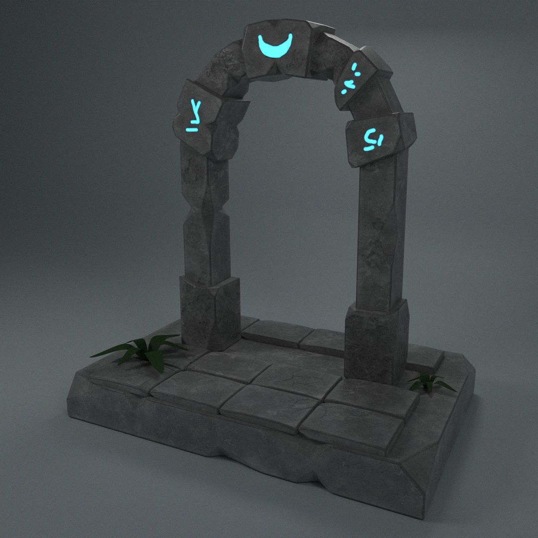 3D model Portal Magic Stylized VR / AR / low-poly | CGTrader