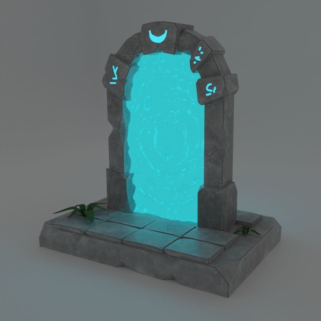 3D model Portal Magic Stylized VR / AR / low-poly | CGTrader