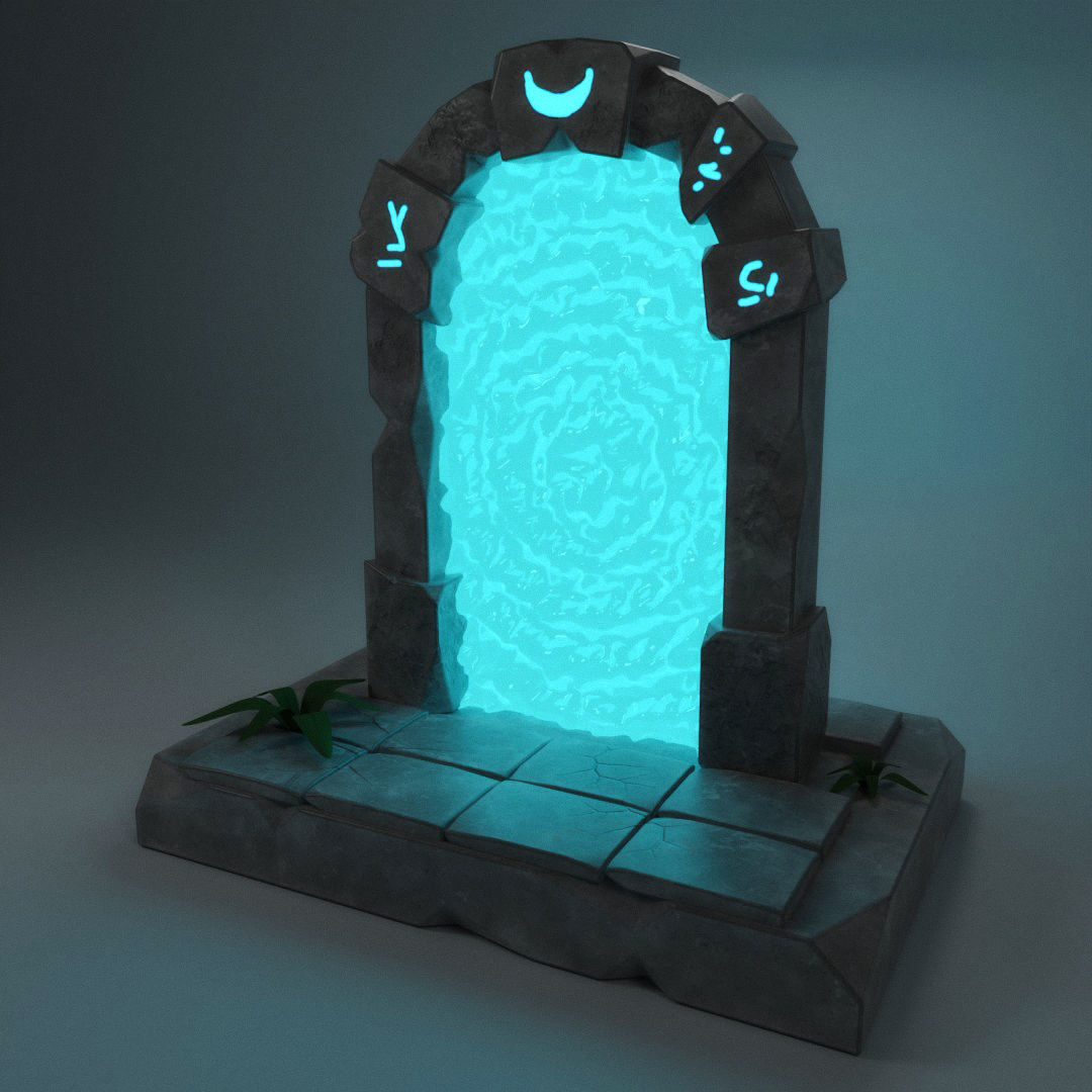 3D model Portal Magic Stylized VR / AR / low-poly | CGTrader