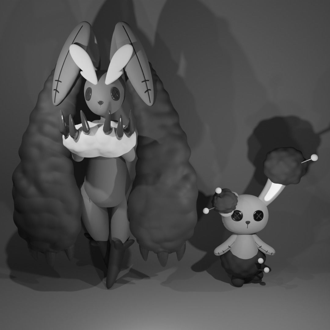 Pack Buneary and Lopunny 3D model 3D printable | CGTrader