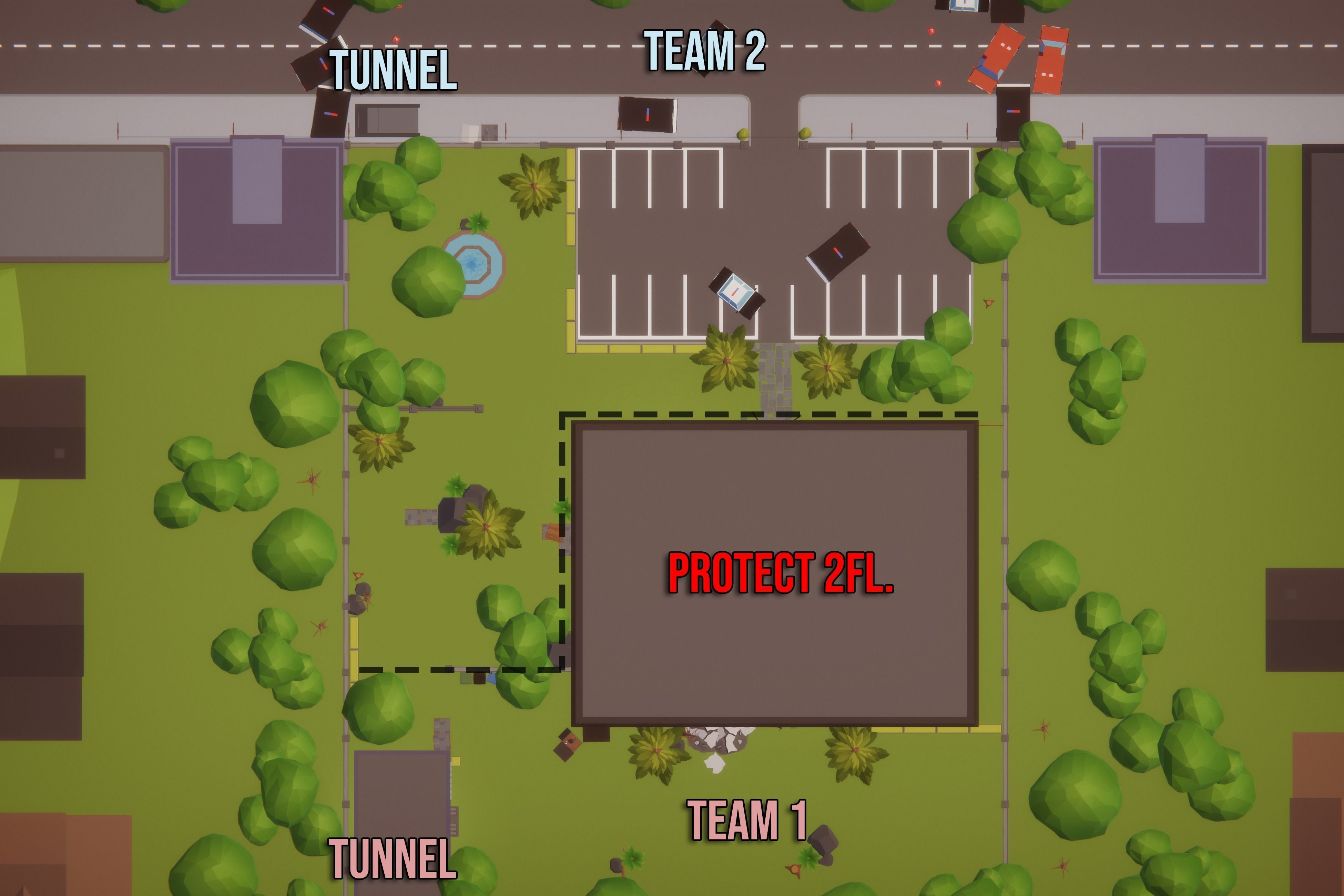 3D model Low Poly FPS Map Vol3 Shooter Office interior Map VR / AR ...