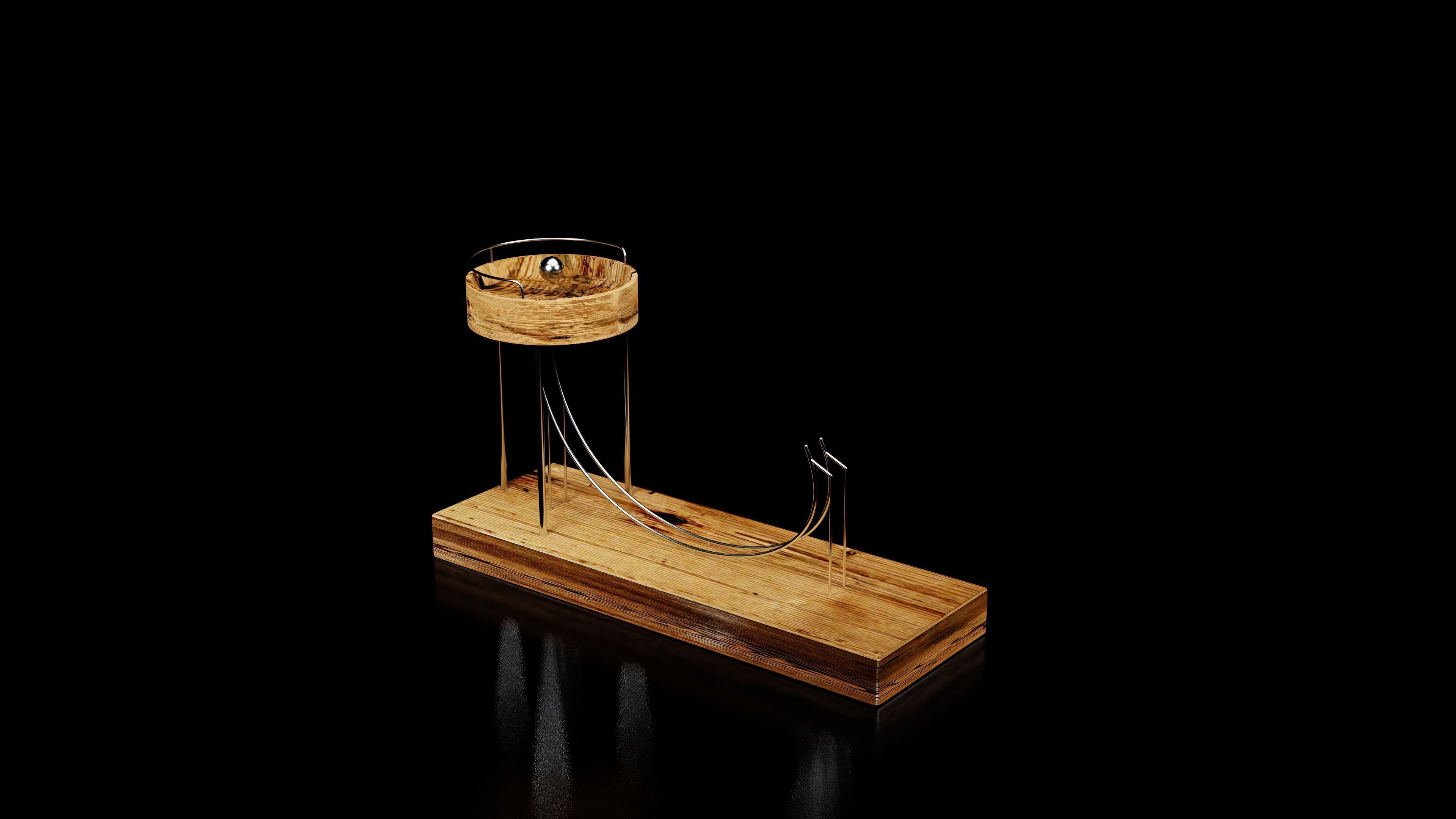 Metal Ball Infinite Loop Mechanism 3D model animated | CGTrader