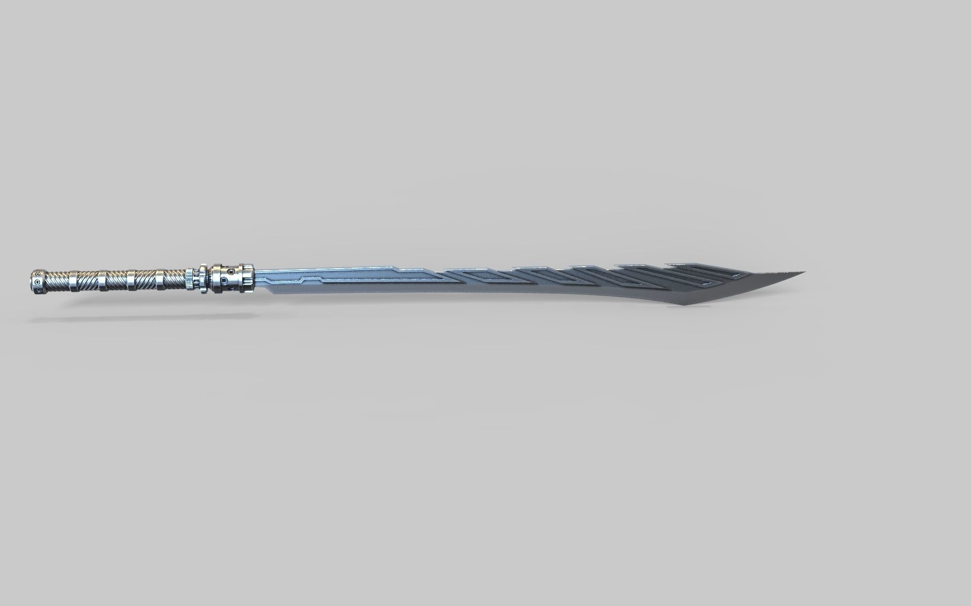 katana steampunk 3D print model 3D model 3D printable | CGTrader