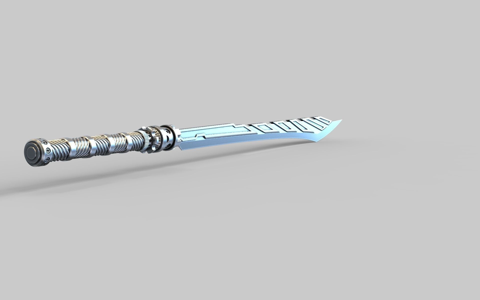 katana steampunk 3D print model 3D model 3D printable | CGTrader