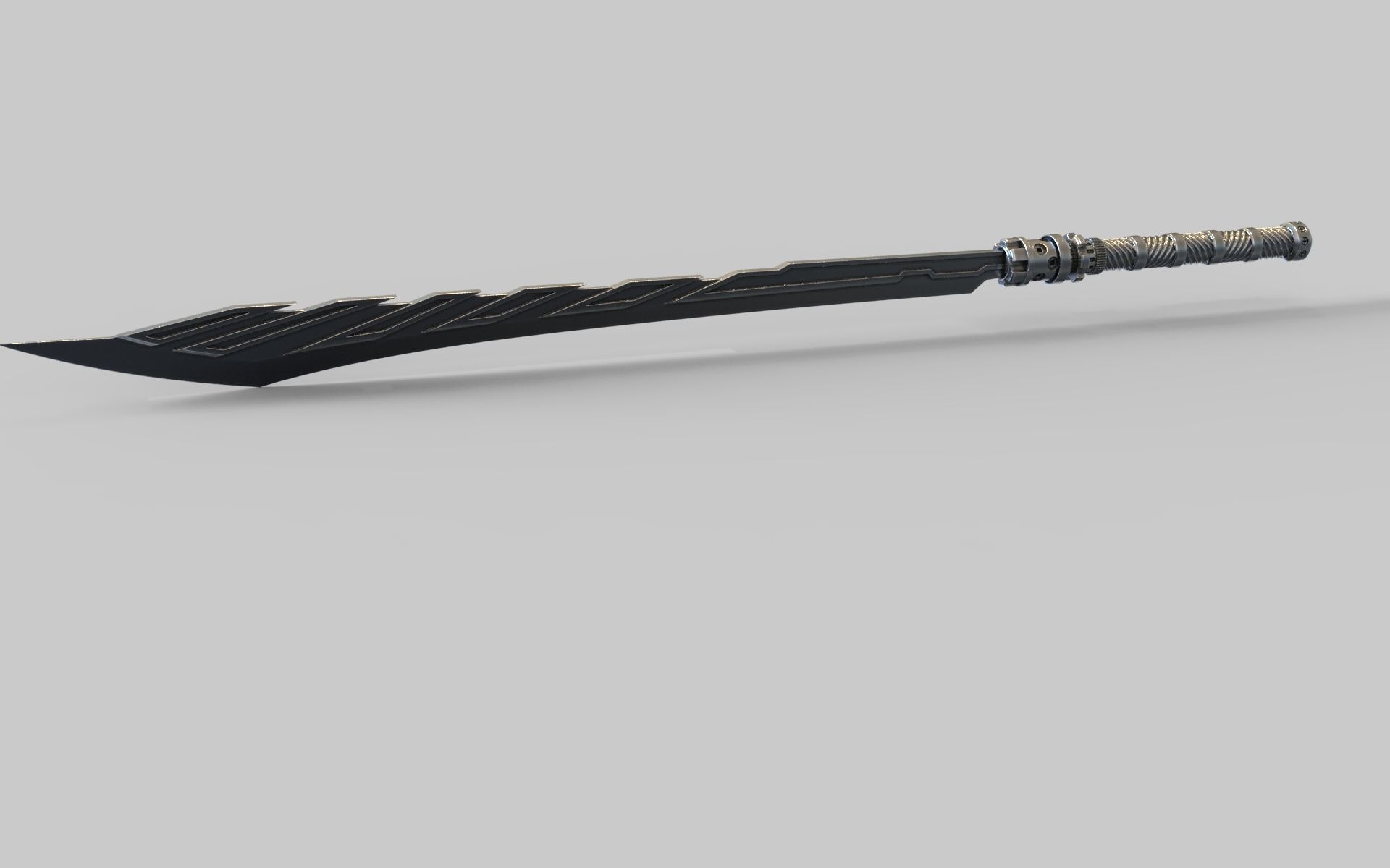 katana steampunk 3D print model 3D model 3D printable | CGTrader