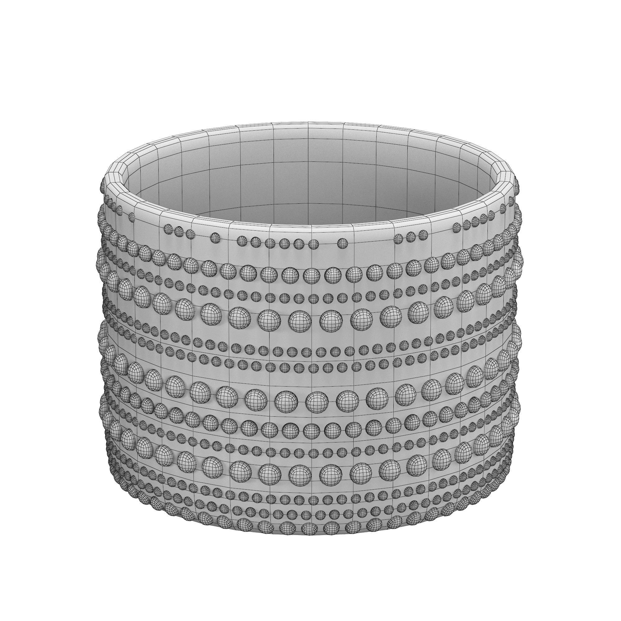 Cement Round Pot 3D model | CGTrader