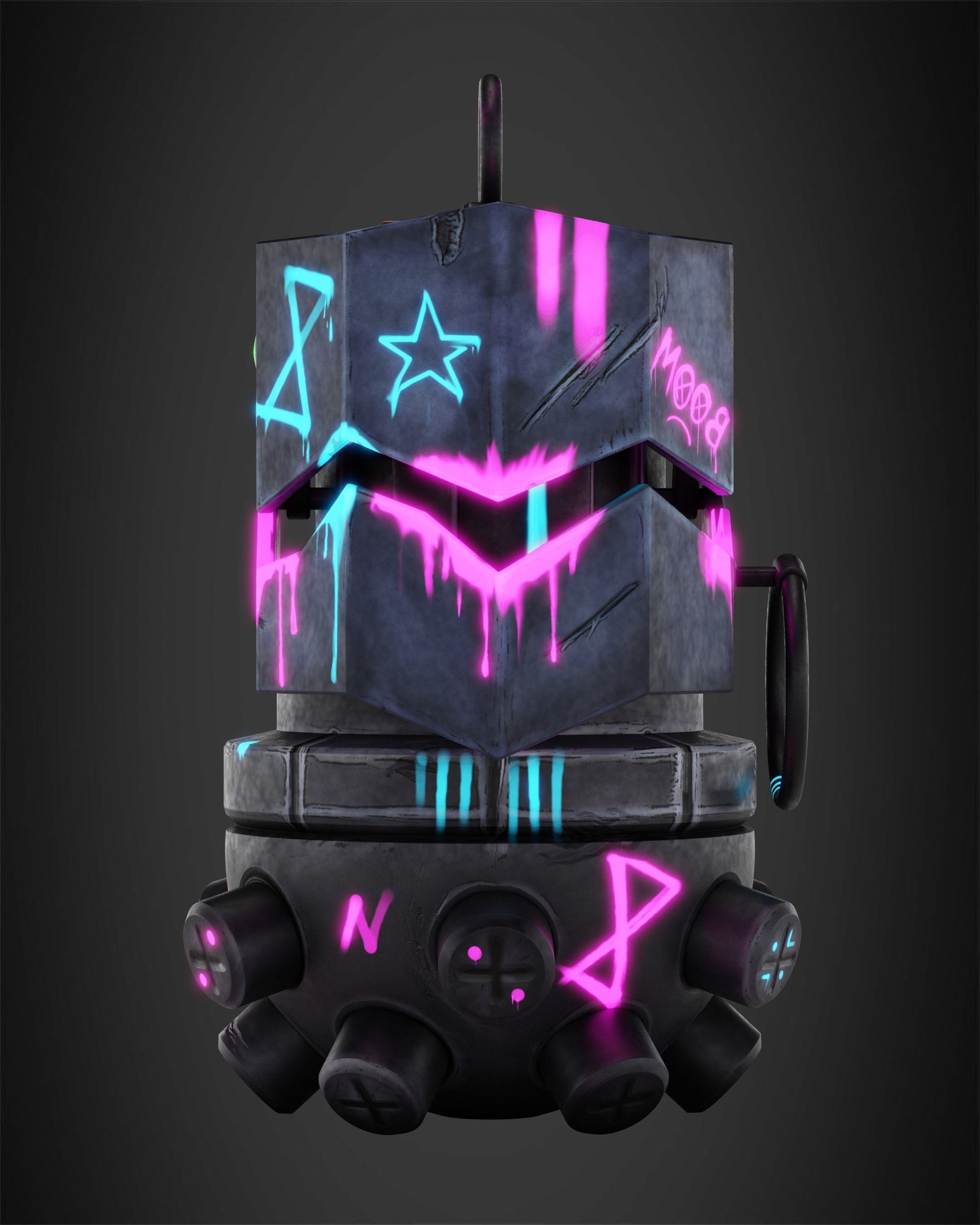 Arcane Jinx Bomb for Cosplay 3D model 3D printable | CGTrader