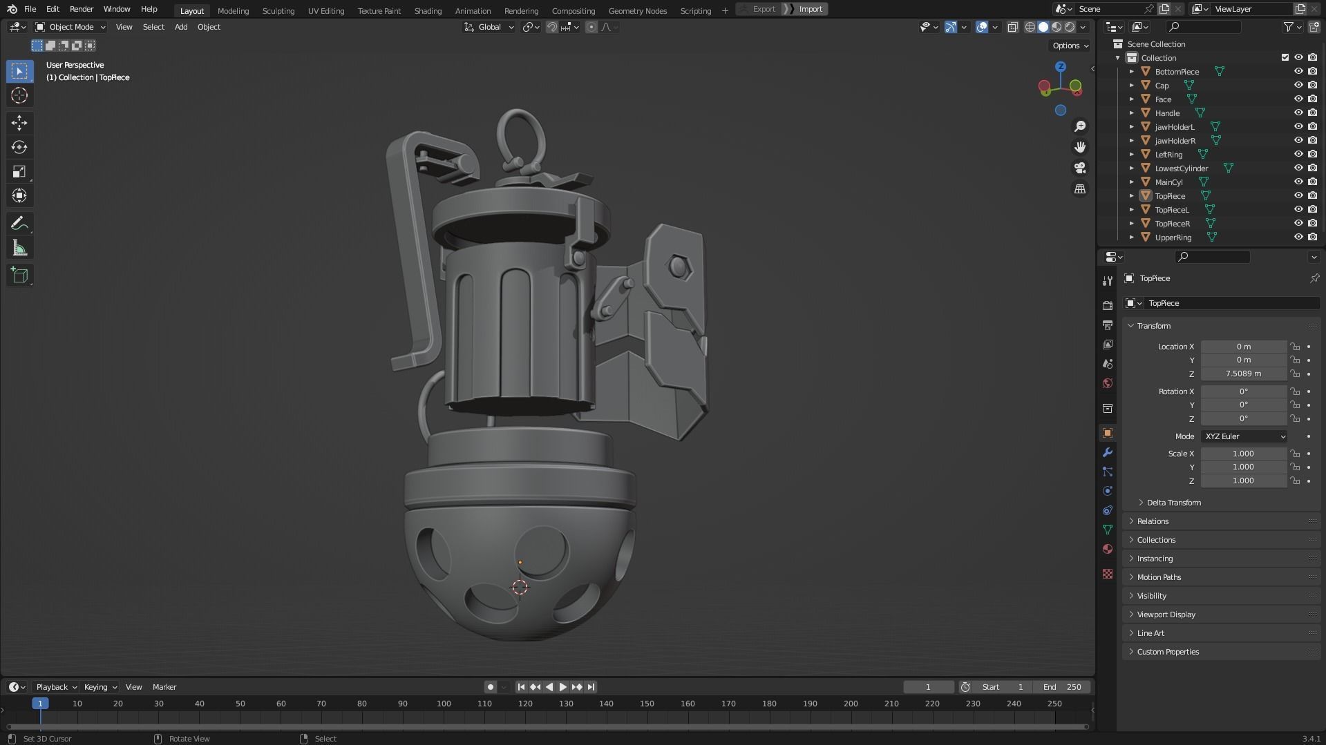 Arcane Jinx Bomb for Cosplay 3D model 3D printable | CGTrader