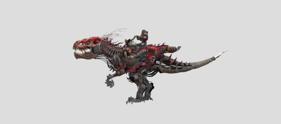 Mecha T-Rex 3D model animated rigged | CGTrader