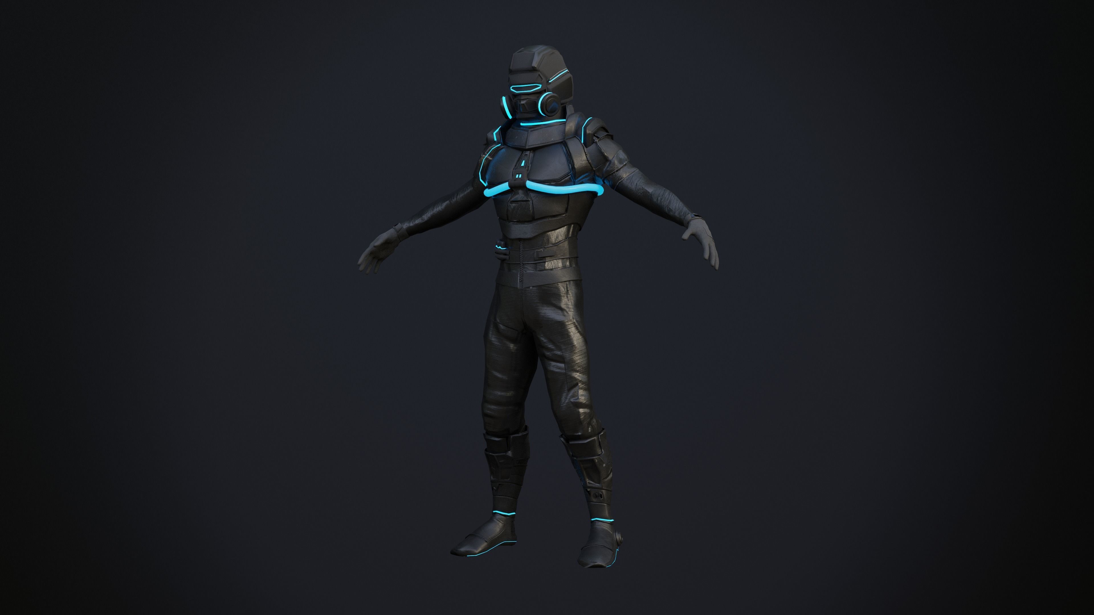 3D model scifi soldier VR / AR / low-poly | CGTrader