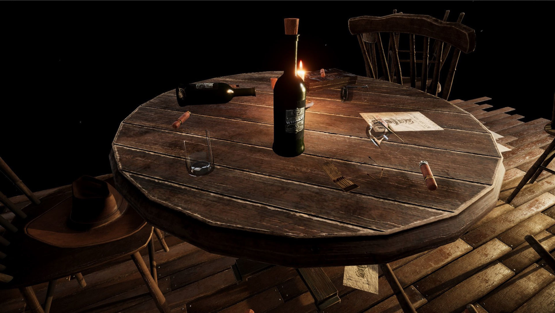 3D model Wild West Saloon Props VR / AR / low-poly | CGTrader