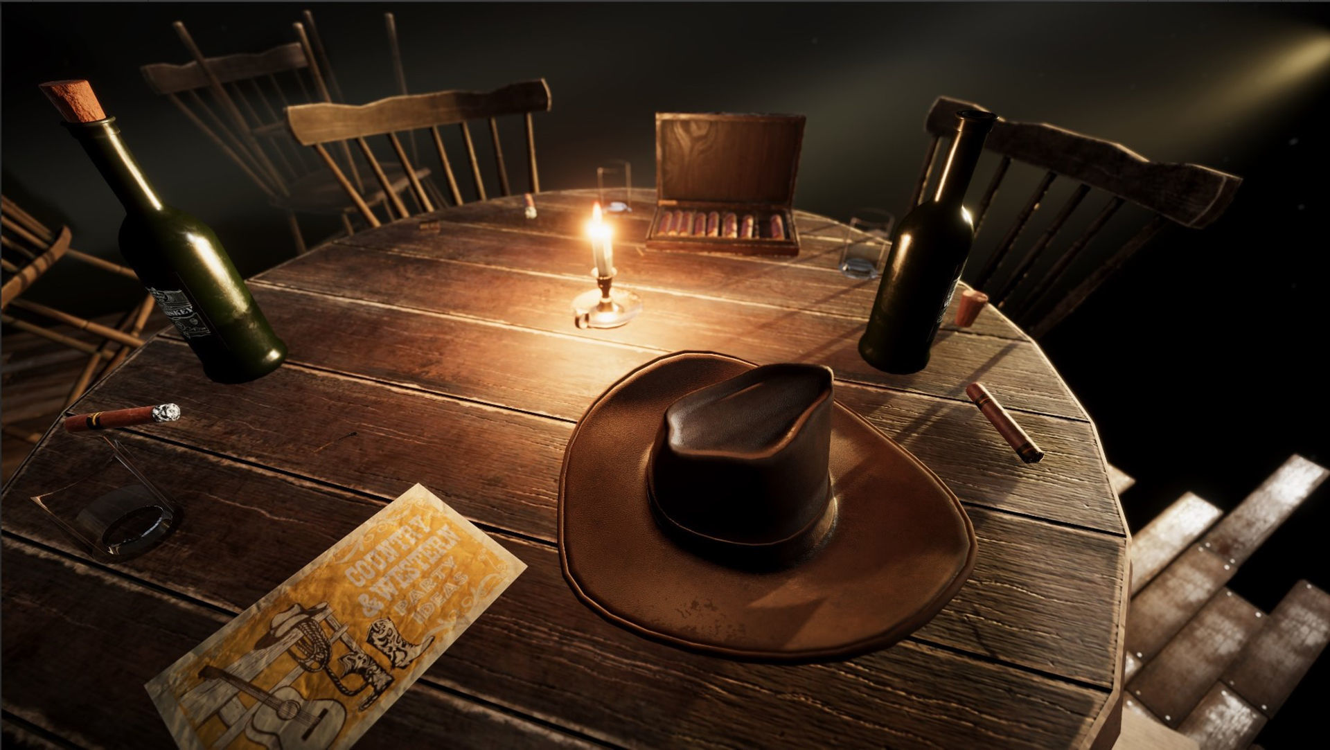 3D model Wild West Saloon Props VR / AR / low-poly | CGTrader