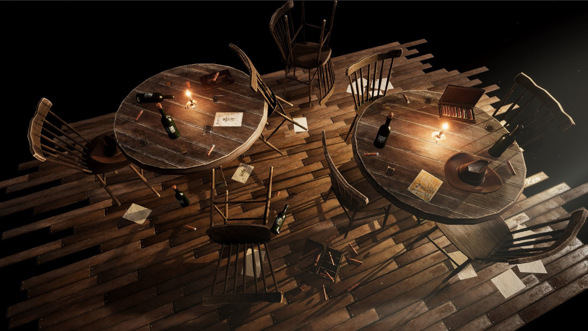 3D model Wild West Saloon Props VR / AR / low-poly | CGTrader