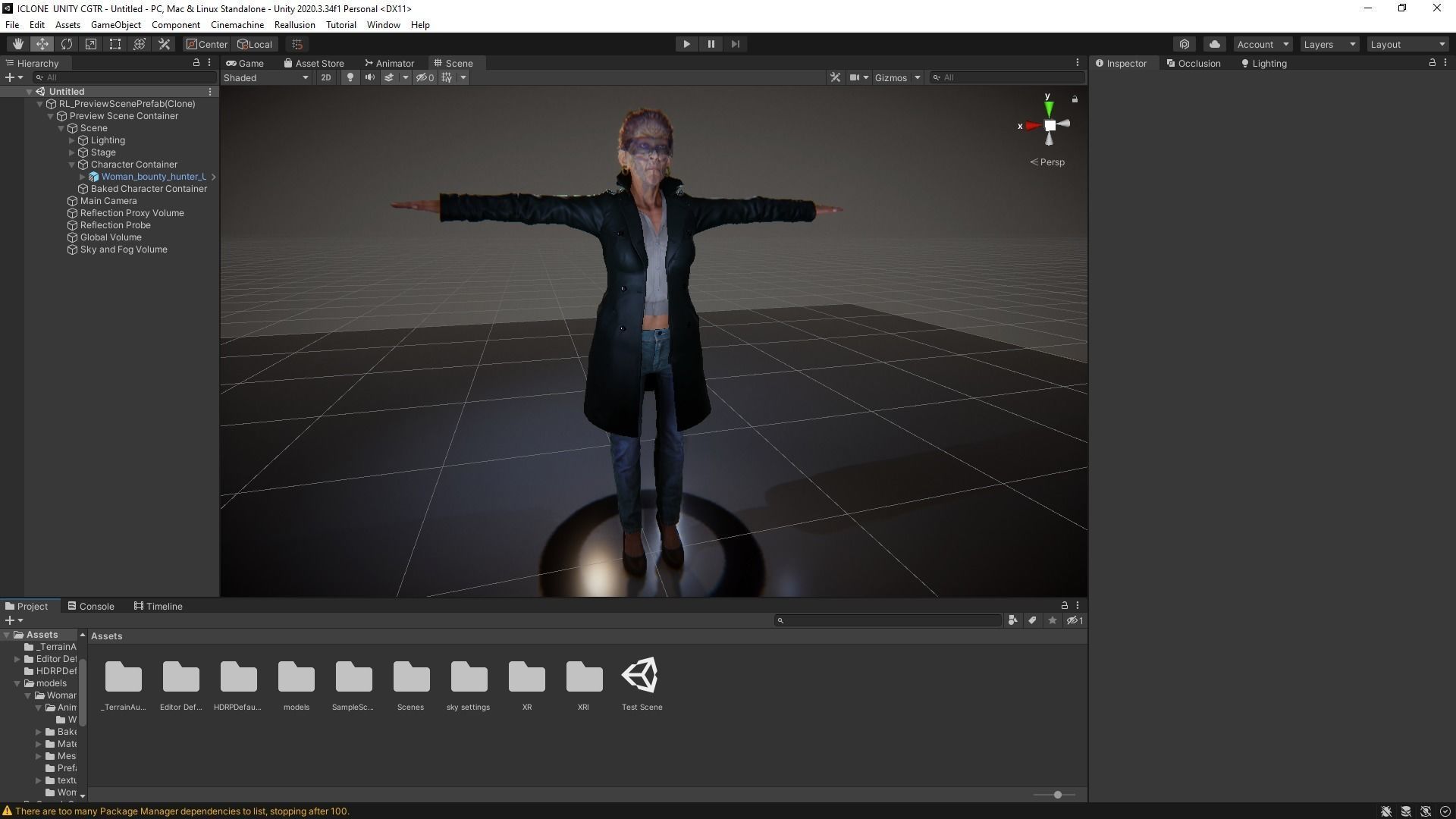 3D model Character - Cyberpunk Bounty hunter mature woman - Blendshapes VR / AR / low-poly ...