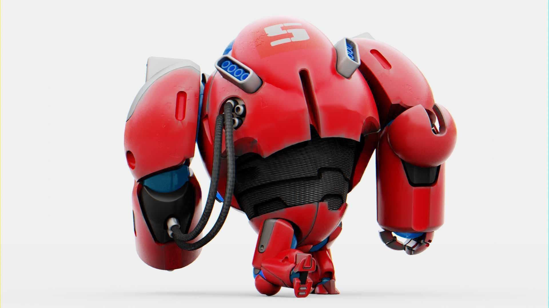 ASTRONAUT BOT ARES-B RIGGED 3D model rigged | CGTrader