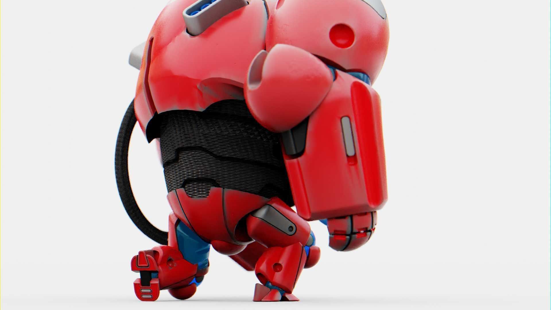 ASTRONAUT BOT ARES-B RIGGED 3D model rigged | CGTrader