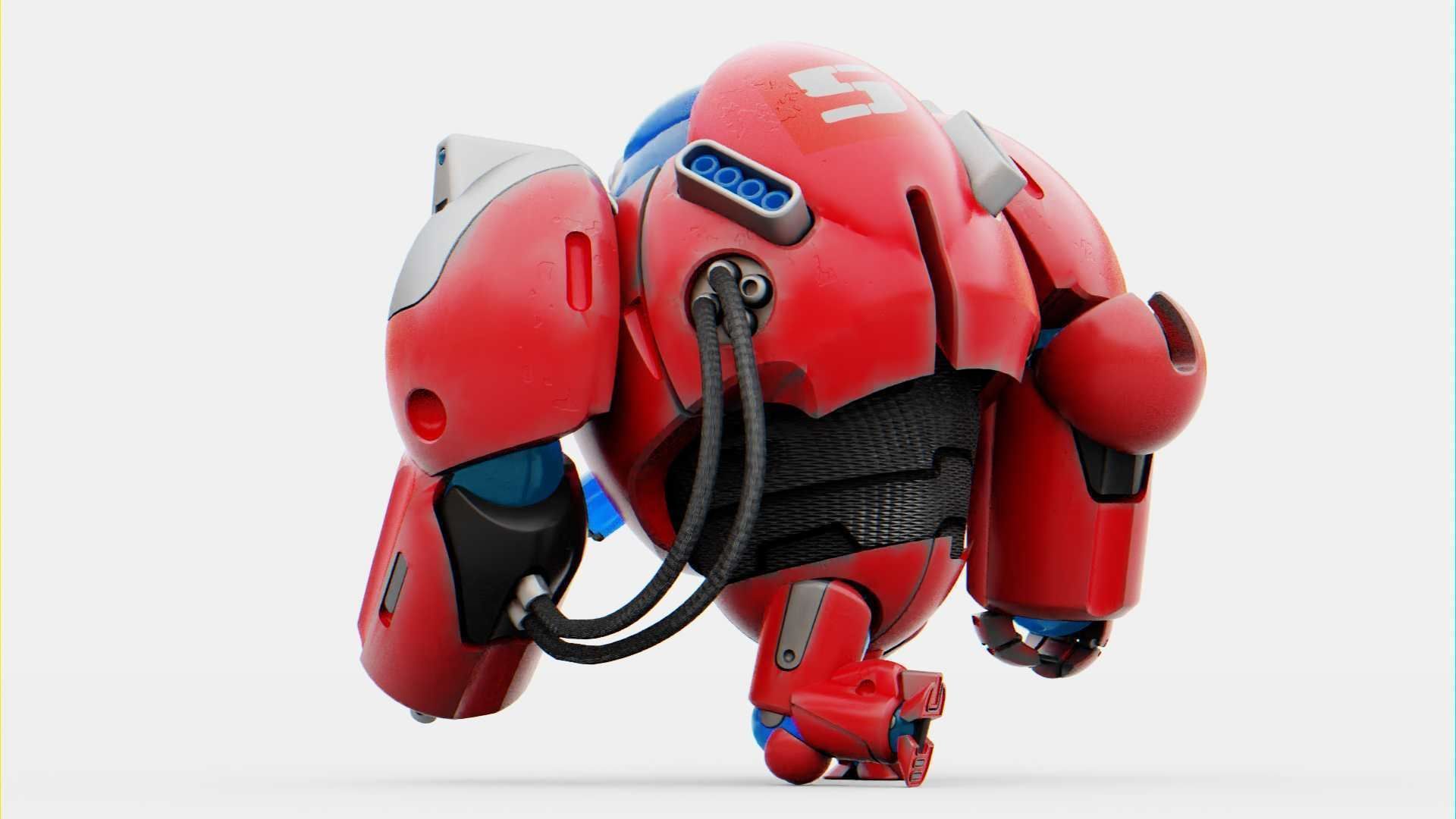 ASTRONAUT BOT ARES-B RIGGED 3D model rigged | CGTrader