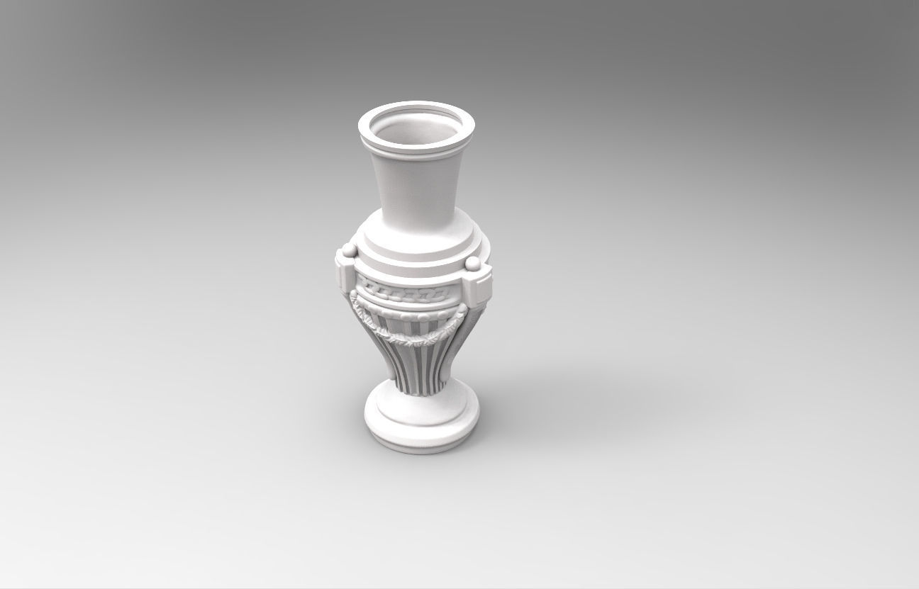 Decorated jar 3D model 3D printable | CGTrader