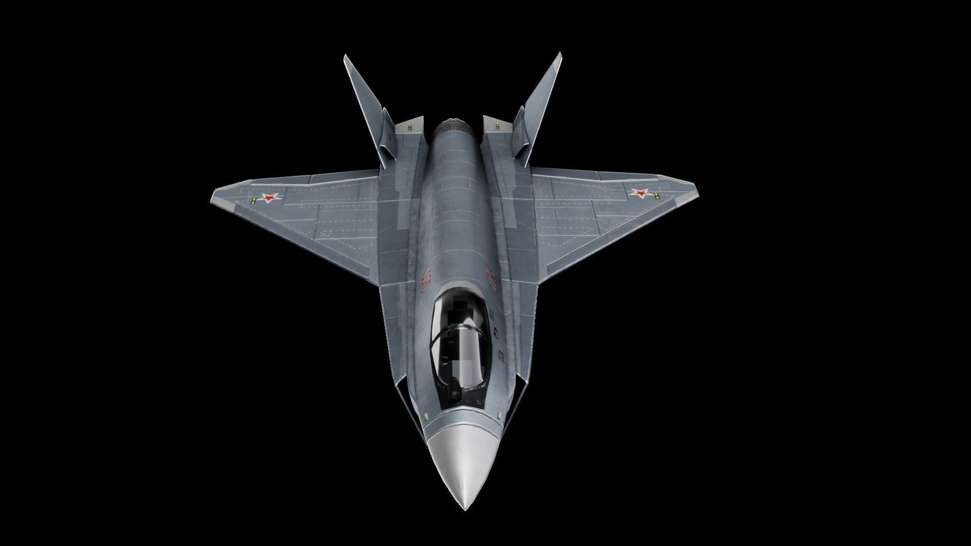 3D model Sukhoi Su-75 Checkmate Russian Concept Strike Fighter VR / AR ...