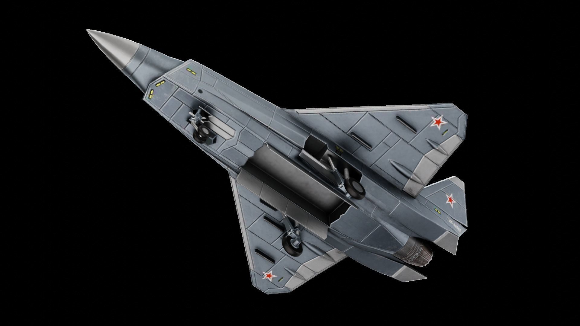 3D model Sukhoi Su-75 Checkmate Russian Concept Strike Fighter VR / AR ...