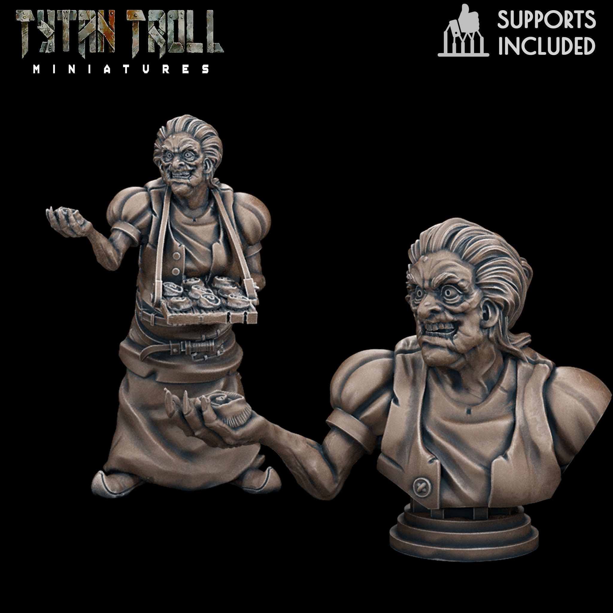 Curse of Strahd - Morgantha Mini Bust Combo - Pre-Supported 3D model 3D ...
