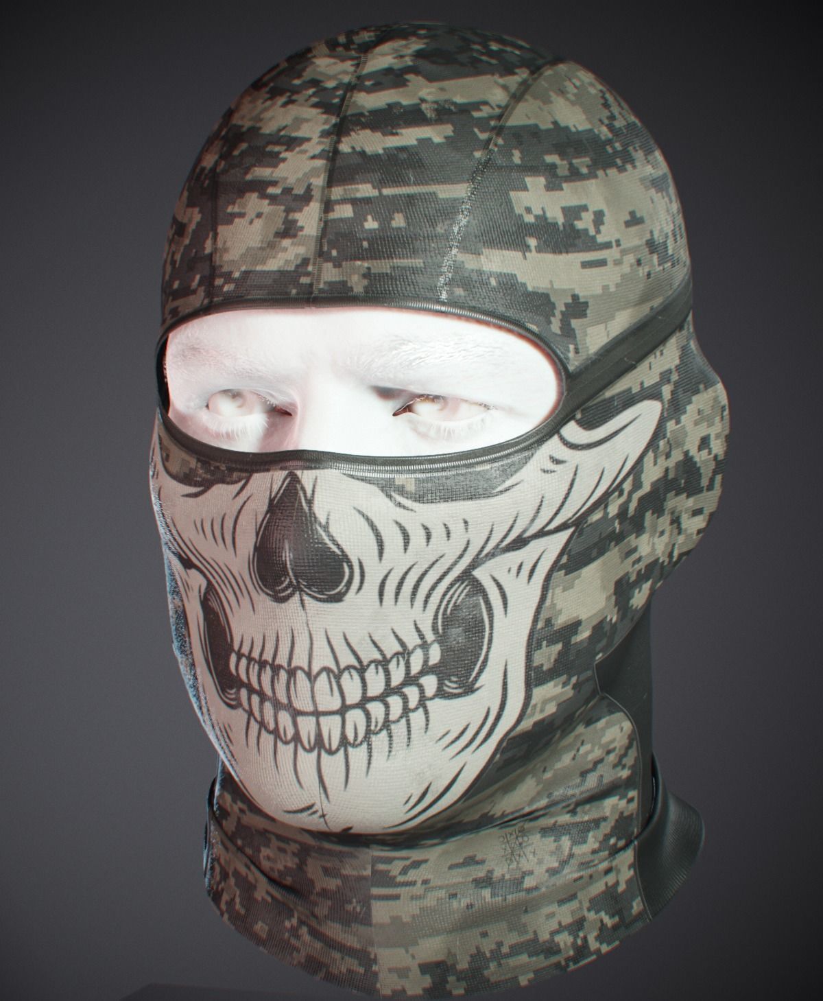 3D model Balaclava 3D Scan PBR Game Assets Blender DAZ MD OBJ FBX VR ...