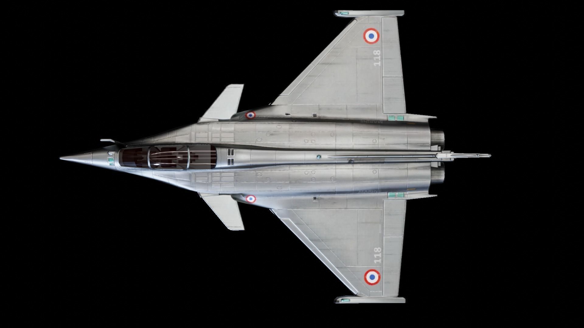 3D model Dassault Rafale- French Strike Fighter VR / AR / low-poly ...