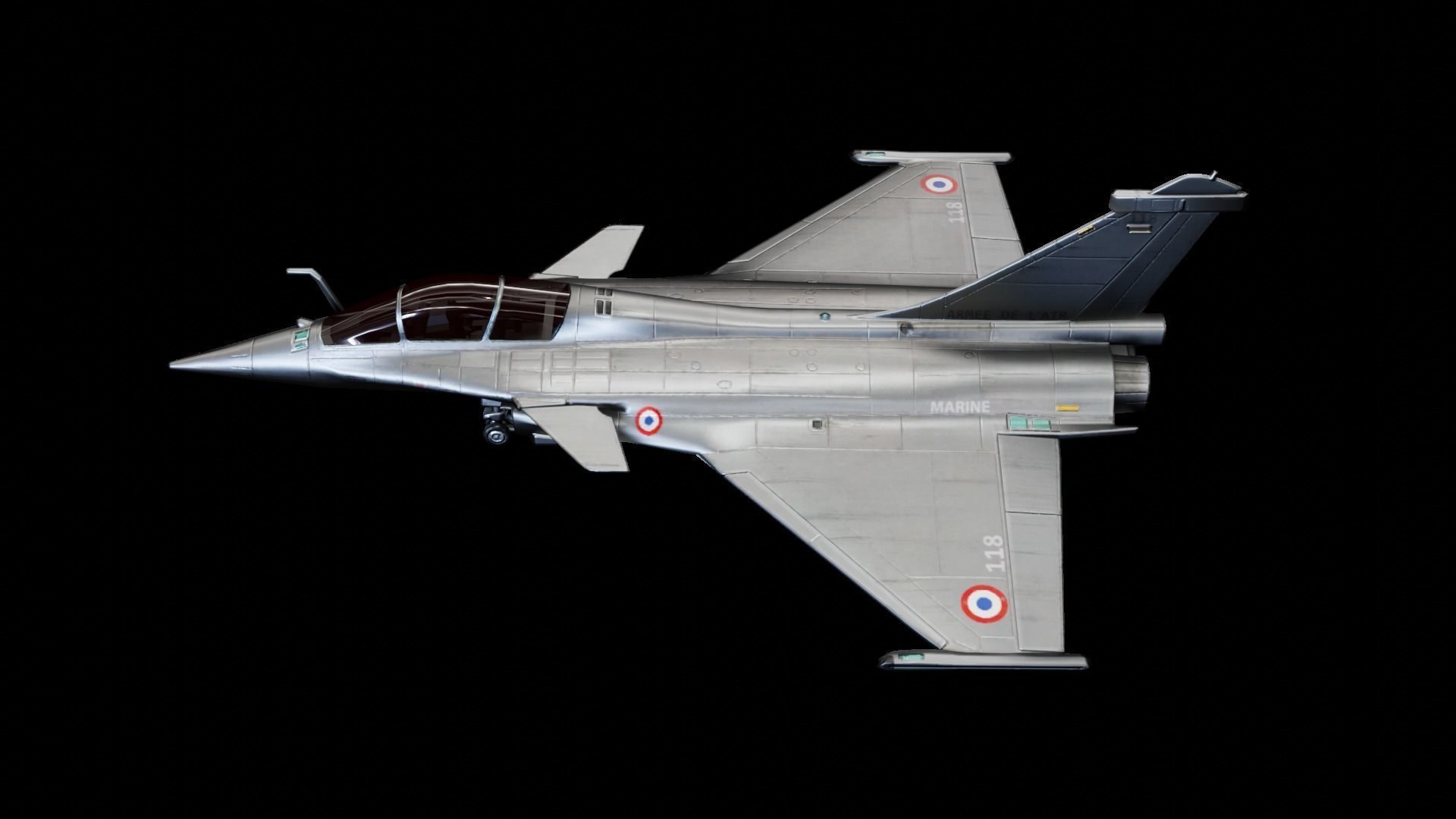 3D model Dassault Rafale- French Strike Fighter VR / AR / low-poly ...