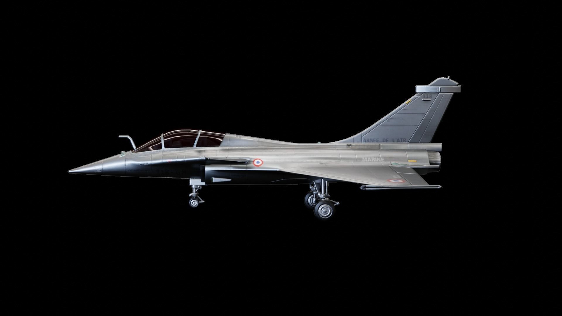 3D model Dassault Rafale- French Strike Fighter VR / AR / low-poly ...