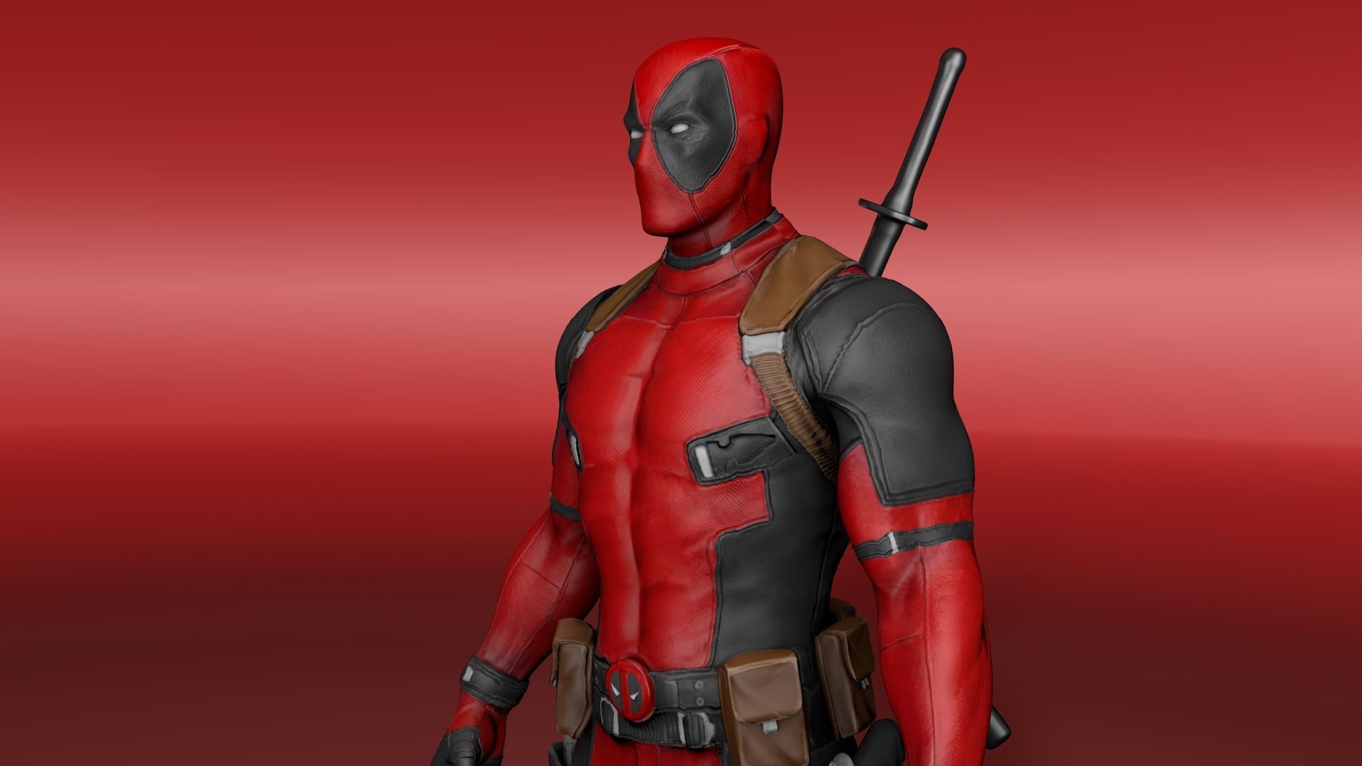 Deadpool 3d Printable STL 3D model 3D printable | CGTrader