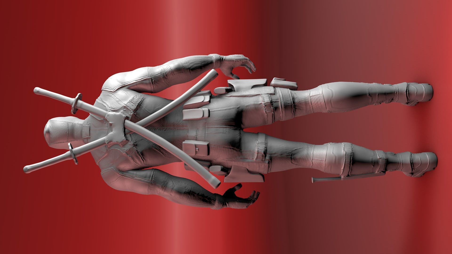 Deadpool 3d Printable STL 3D model 3D printable | CGTrader