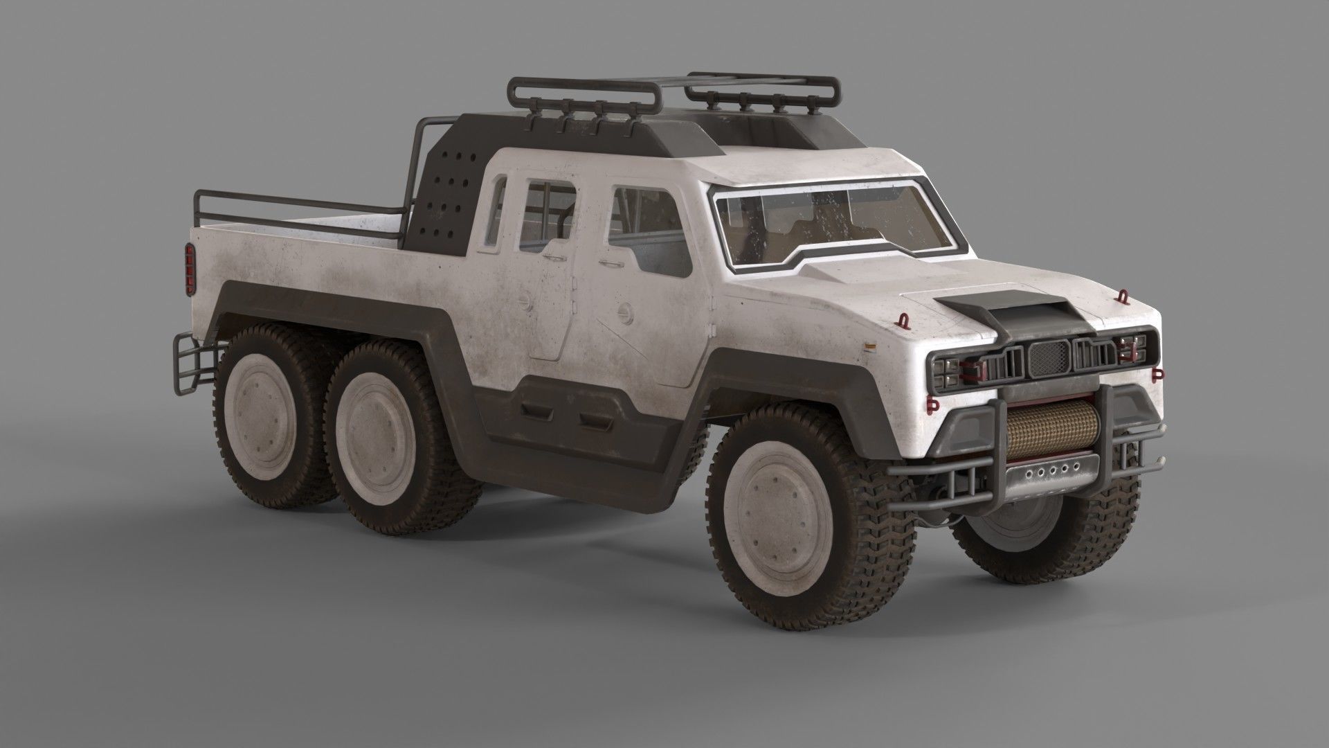 3D model Sci-fi Jeep VR / AR / low-poly | CGTrader
