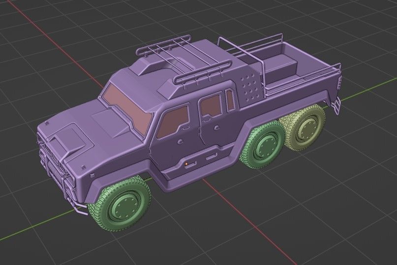 3D model Sci-fi Jeep VR / AR / low-poly | CGTrader