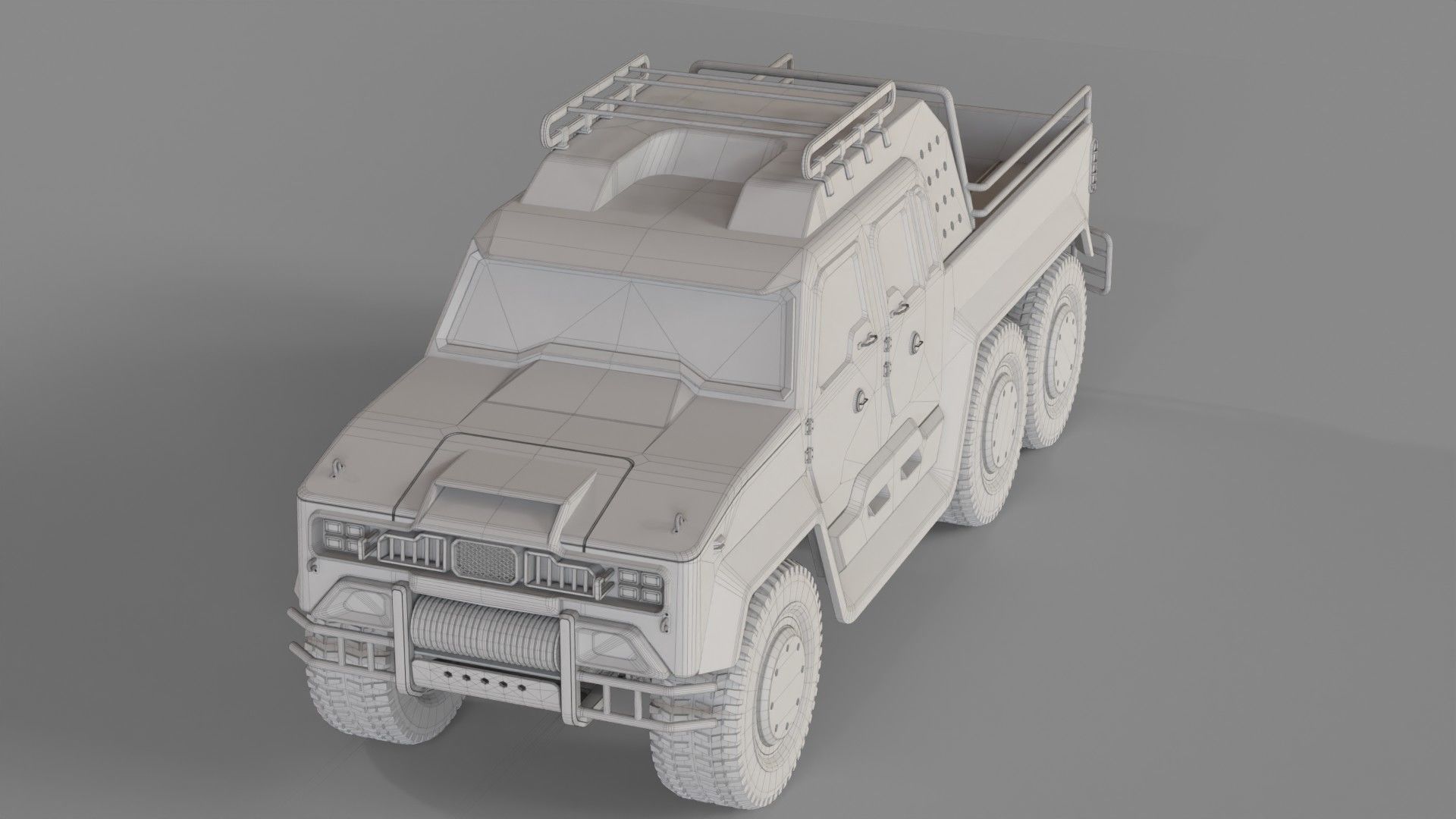 3D model Sci-fi Jeep VR / AR / low-poly | CGTrader