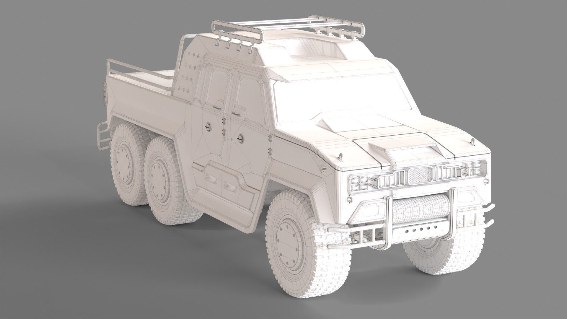 3D model Sci-fi Jeep VR / AR / low-poly | CGTrader