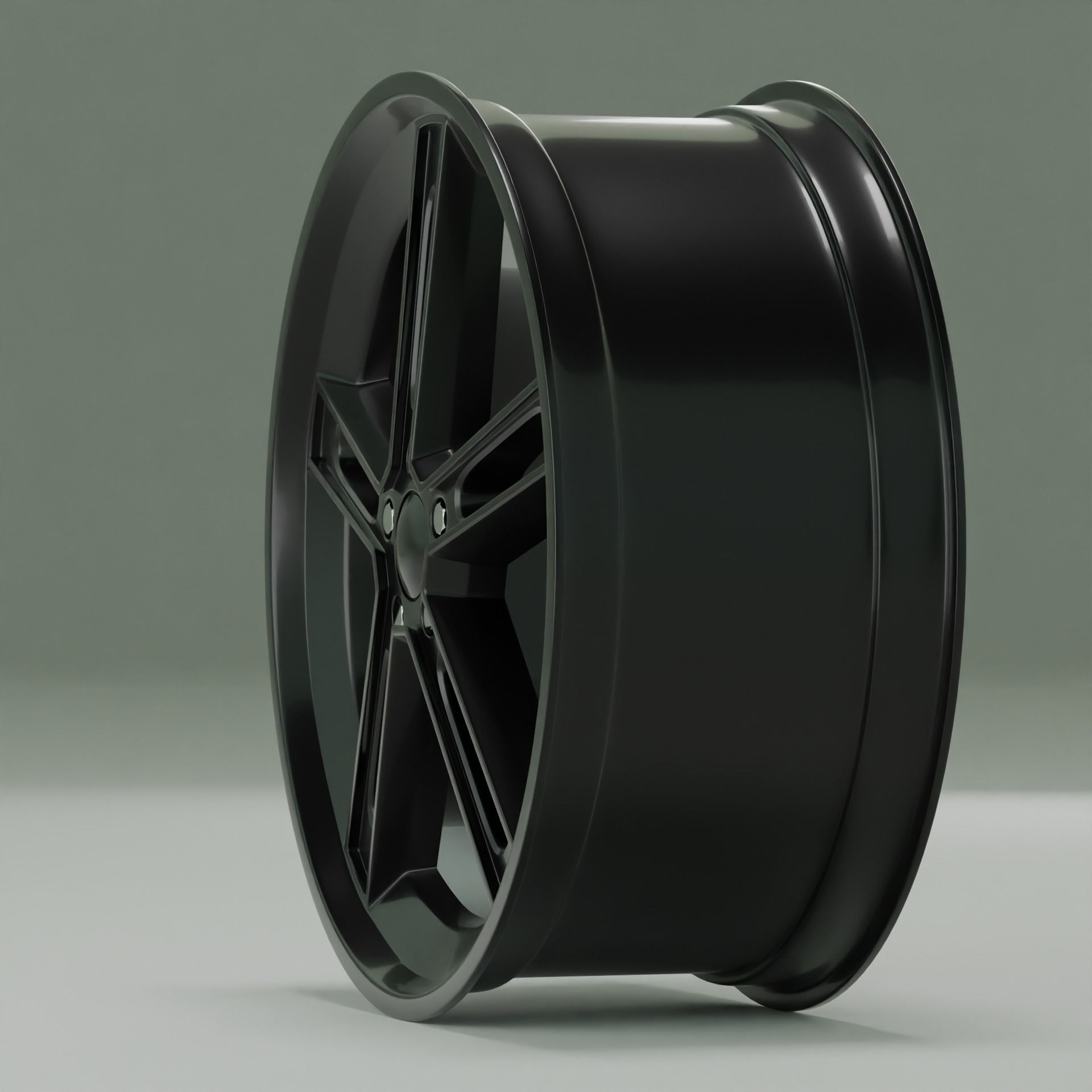 5 Spoke Car Rim 3D model | CGTrader