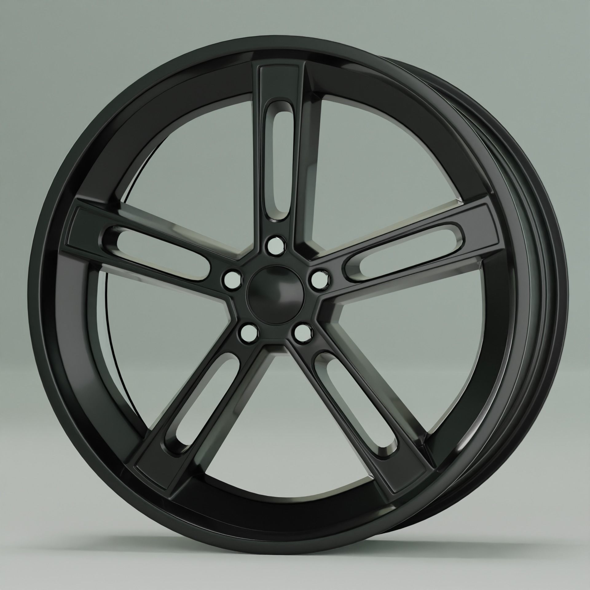 5 Spoke Car Rim 3D model | CGTrader
