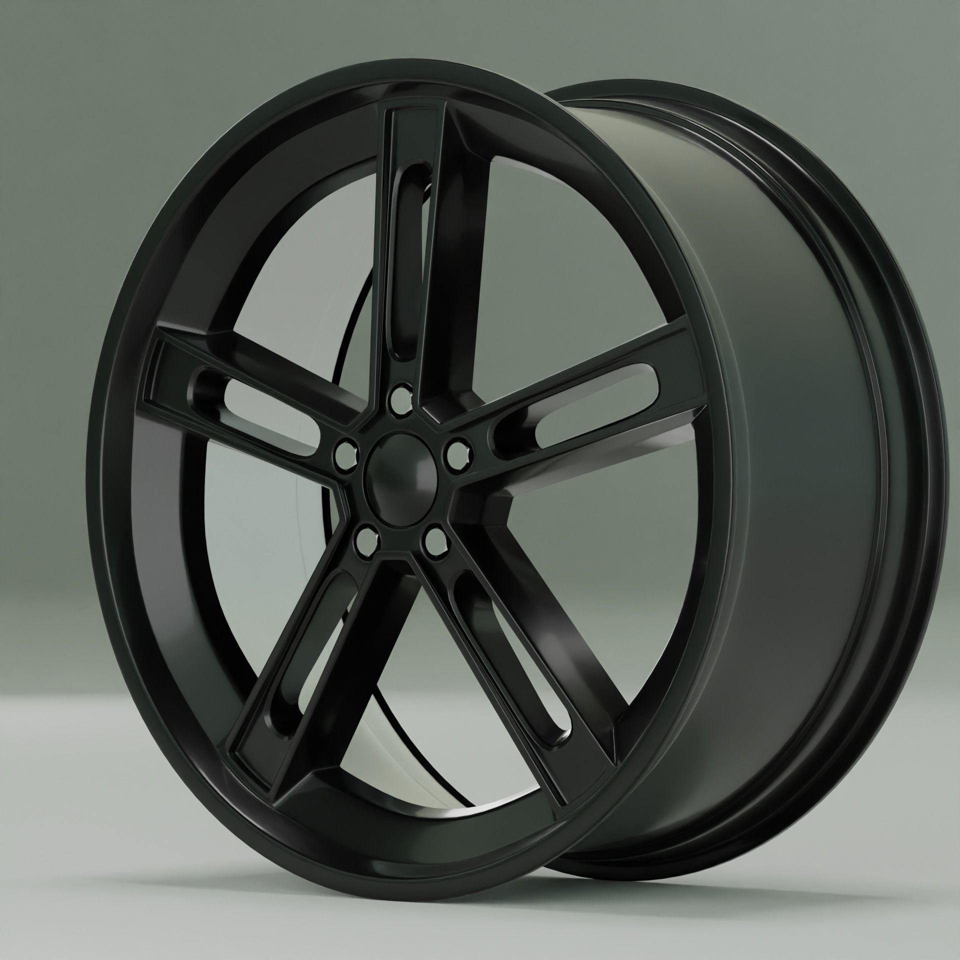5 Spoke Car Rim 3D model | CGTrader