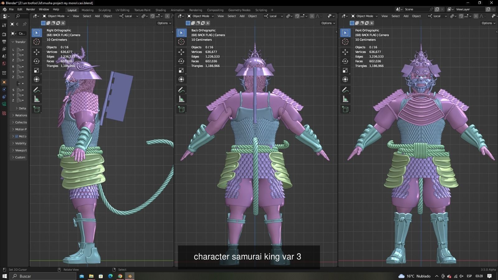 3D Model Collection free samurai army pack VR / AR / low-poly | CGTrader