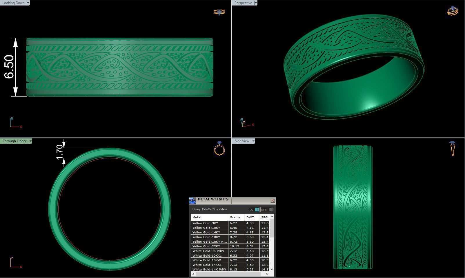 Pattern ring R 0342 printable 3d model 3D model 3D printable | CGTrader