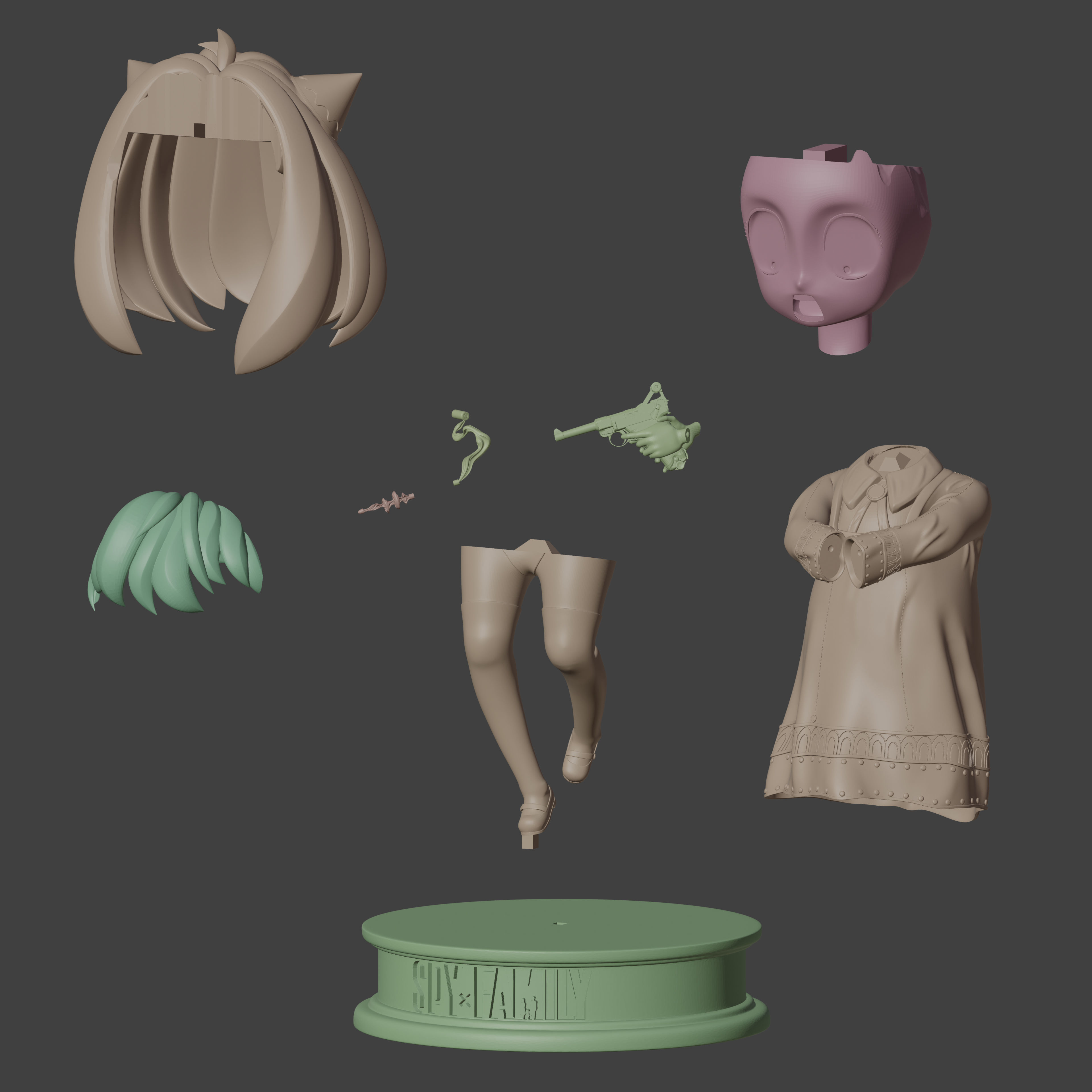 Anya Forger 3D model 3D printable | CGTrader
