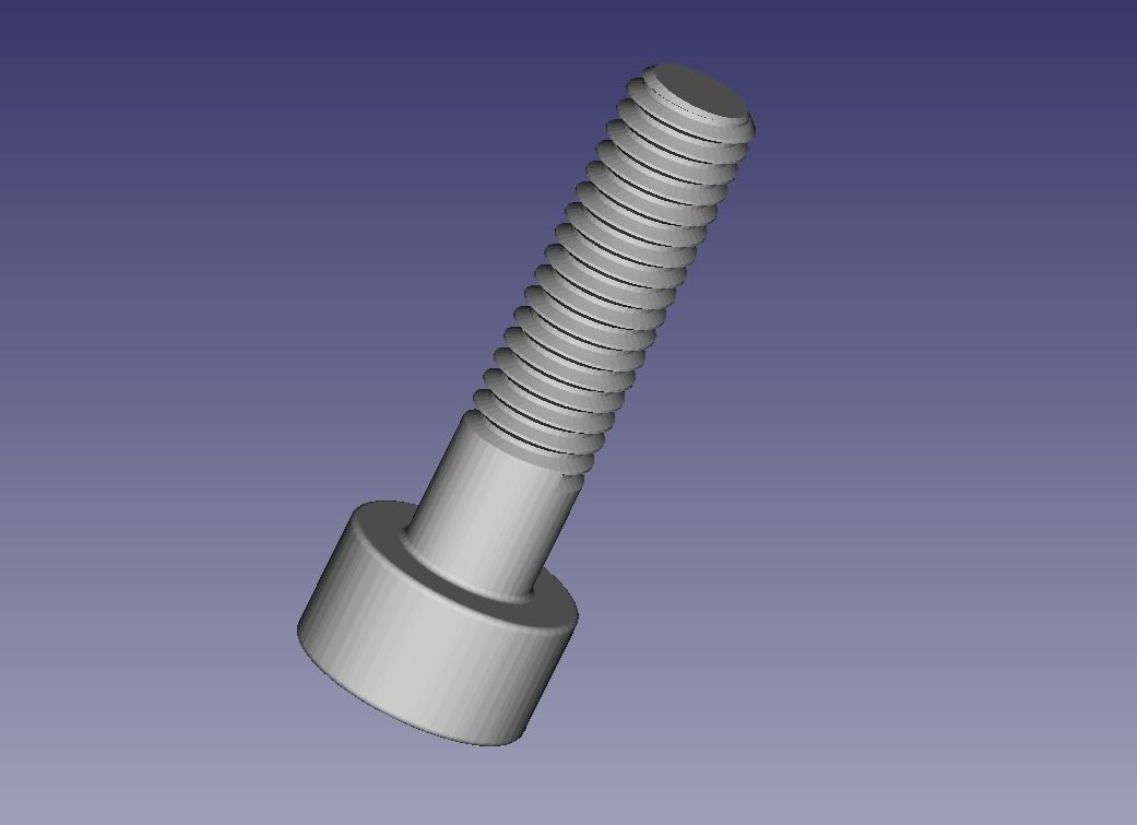 M4 screw and Nut 3D model 3D printable | CGTrader
