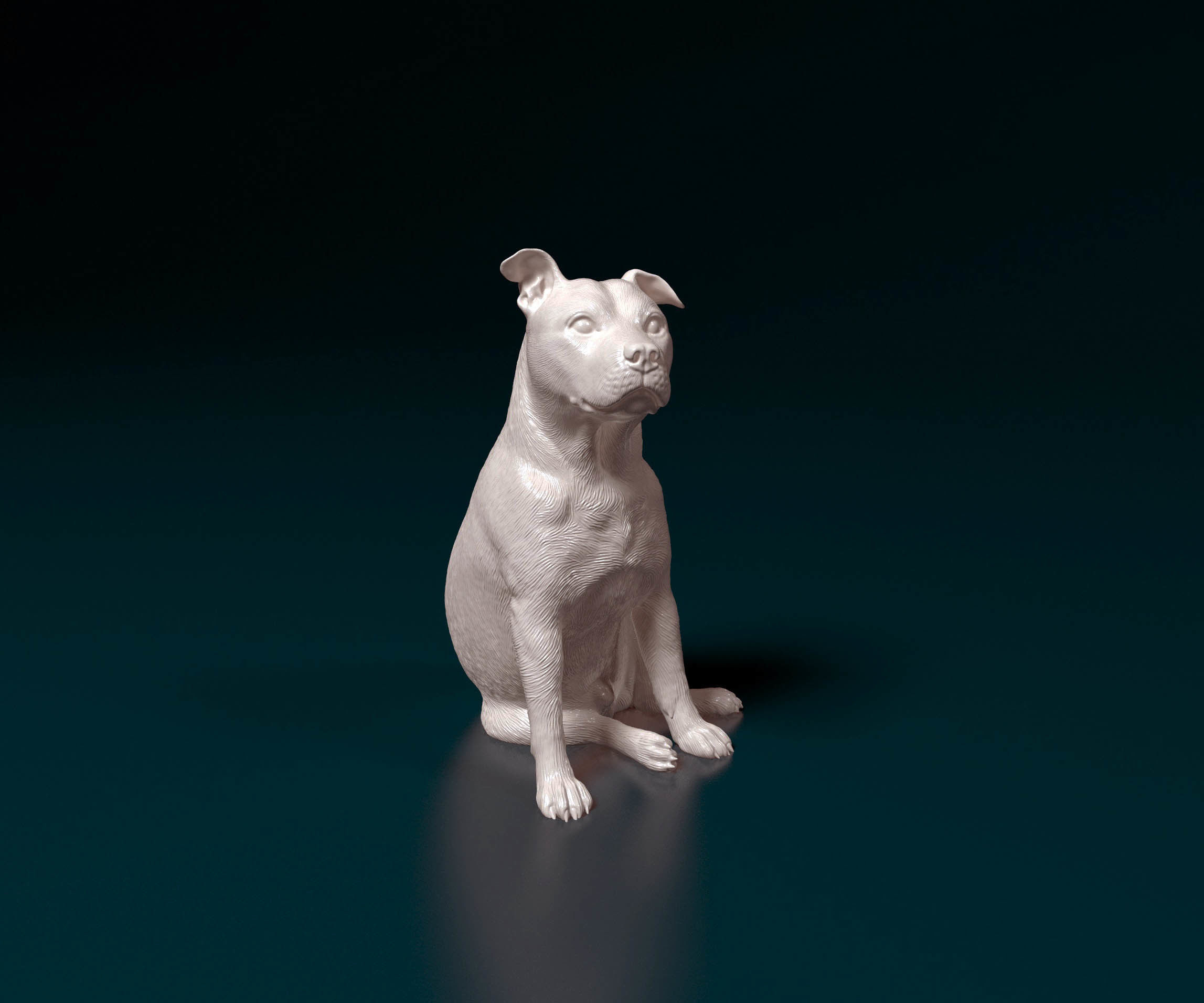 Staffordshire bull terrier 07 3D model 3D printable | CGTrader